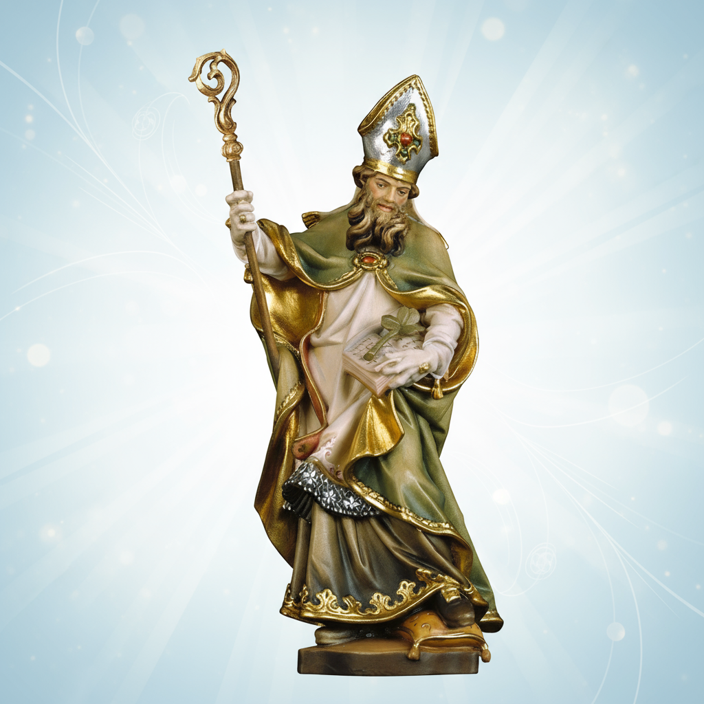 Saint Patrick Statue | Multiple Sizes – Hand Carved Gifts