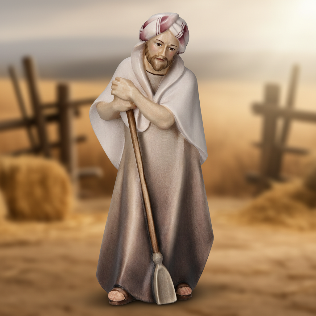 Shepherd with Hoe | Comet Nativity | Multiple Sizes & Finishes – Hand ...